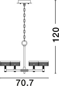 Závěsné LED svítidlo NOVA LUCE BION 38W 3000K 9186944