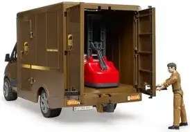 Bruder 02678 MB Sprinter UPS s řidičem a příslušenstvím / od 4 let