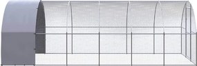 Venkovní klec pro kuřata 3 x 6 x 2 m pozinkovaná ocel 3095474