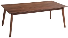 Jídelní stůl 200 x 100 cm tmavé dřevo MADOX Beliani