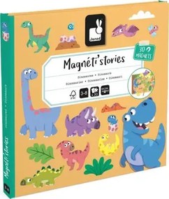 JANOD Magnetické příběhy Dinosauři / Magnetická knížka / 30 magnetický