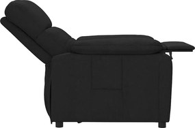 Polohovací křeslo černé textil 289664