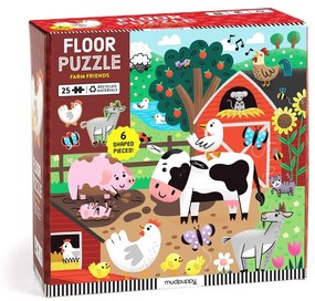Mudpuppy Podlahové puzzle Kamarádi z farmy 25 dílků