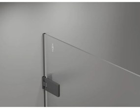 Mexen Lunar-F L, skládací sprchový kout pravý 70 x 70 cm, 8mm čiré sklo, grafitový profil, 836L-070-070-95-00-P