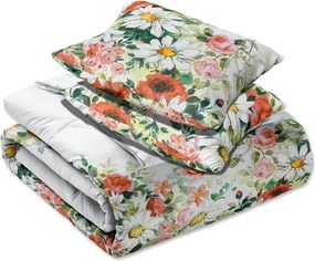 Saténové ložní povlečení SPRING BLOOM standardní délka