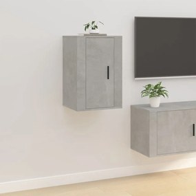 Nástěnná TV skříňka betonově šedá 40 x 34,5 x 60 cm