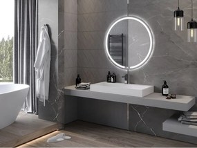 Mexen Rose kulaté osvětlené koupelnové zrcadlo, 90 cm, LED 6000K, proti mlze - 9810-090-090-611-00