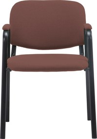 Konferenční židle Ken PRO látka – hnědá