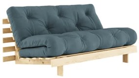sofa ROOT by Karup - 160*200 cm raw (bezbarvé) + futon petrol blue 757