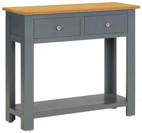 Konzolový stolek Fripp - masivní dřevo - tmavě šedý | 83 x 30 x 73 cm