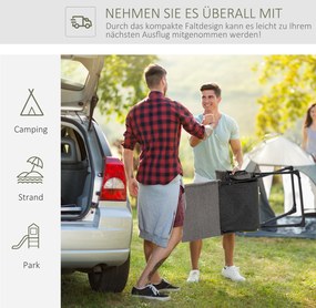 Gartenstuhl aus Metall Klappstuhl mit Auflage abnehmbar wetterfest klappbar Campingstuhl Liegestuhl 120kg Belastbarkeit Sitzmöbel für Garten Terrasse…