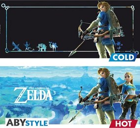 Hrnek Abysse Corp The Legend of Zelda - Breath of the Wild (měnící se motiv) 460 ml Vícebarevná