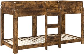 Patrová postel pro děti Kouřový dub 80 x 200 cm 3410527
