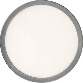 Rabalux Stříbrné stropní LED svítidlo Lambert kulaté 280mm 15W IP44 R3358