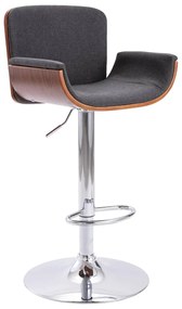 Barová židle Tusler - textil | šedá
