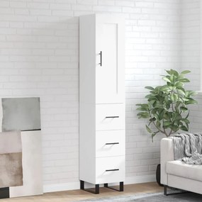 Skříň highboard bílá 34,5 x 34 x 180 cm kompozitní dřevo,  3200217