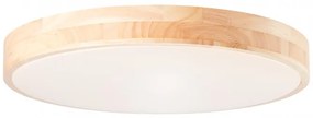 Brilliant Stmívatelné LED svítidlo SLIMLINE DŘEVO průměr 49cm, RC, CCT, Night Light