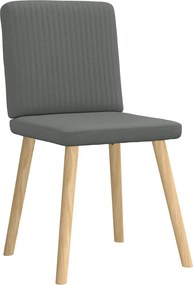 Jídelní židle 4 ks tmavě šedé textil 3315298