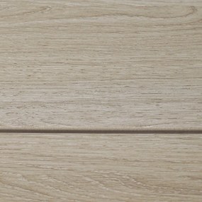 Stůl zahradní 180x100x75, deska polywood v dekoru světlého dubu, hliníková konstrukce, béžová barva