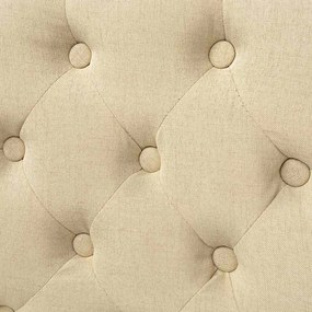 Jídelní židle 4 ks krémové textil 274425