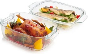 TESCOMA Pekáč s poklopem GrandCHEF 40 x 26 cm, skleněný