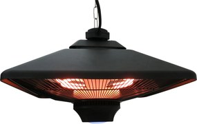 Outsunny Infračervený zářič 2000 wattový topný zářič s dálkovým ovládáním 2 stupně vytápění ochranný obal LED indikace elektrický tepelné záření kvar…