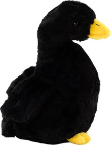 LEAN Toys Plyšová husa maskot, černá objímací kachna 40 cm