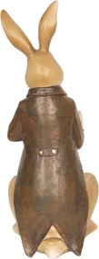 Dekorace králík s knihou - 15*13*40 cm