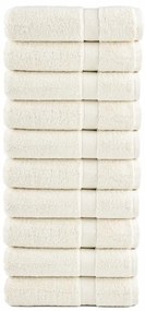 Prémiové osušky SOLUND 10 ks krémové 100x150 cm 600 g/m² 137481