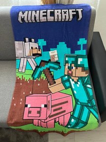 Carbotex Osuška Minecraft Objev svůj Svět 70x140 cm