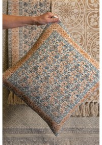 Vintage povlak na polštář s kvítky – 50x50 cm