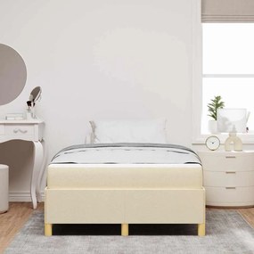 Rám postele Krémová 120 x 190 cm textil 3398925