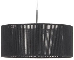Černé proplétané stínidlo Kave Home Cantia 47 cm