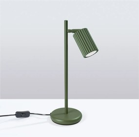 Sollux Lighting Stolní lampa KARBON olivově zelená