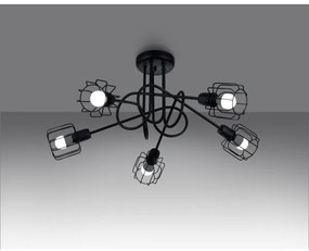 Sollux SL.1119 - Lustr na tyči BELUCI 5xE14/40W/230V černá