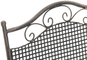 Kovová skladací židle Kiran (SET 2 ks) - Bronzová
