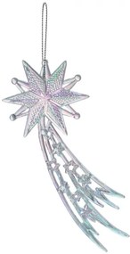 Holografická vánoční ozdoba kometa – 15 cm