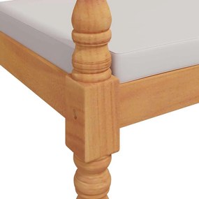 Lavice Batavia s poduškou 150 cm masivní teakové dřevo 319148