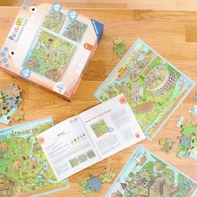 Ravensburger Puzzle UP! Historie – Doba kamenná, Starověký Řím, Středo