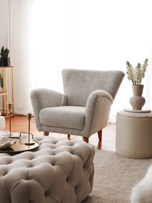 Atelier del Sofa Křeslo Teddy - Grey, Šedá