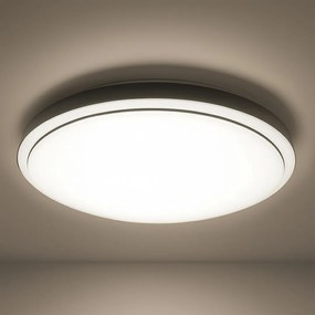 Stropní svítidlo Liria, 1x bílé plastové stínítko, (fi 39cm), b
