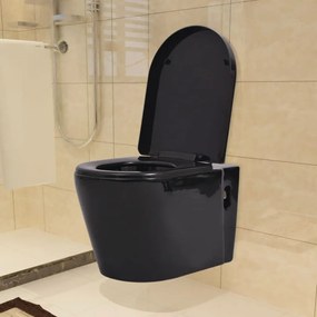 Závěsné WC keramické černé,  244271
