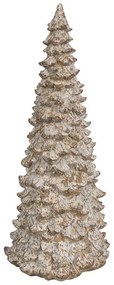 Béžová dekorace vánoční stromek Christmas Tree - Ø 13*30 cm