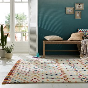Flair Rugs, Kusový koberec Menara Prairie Berber, 80x150, vícebarevná, ložnice