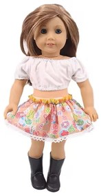 Šatičky pro panenky Baby Born a American girl (43 cm) Varianta: N1124 sukně+bolerko
