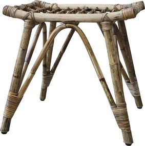 Ratanová antik stolička se zajímavým sedákem Wicker - 46*36*46cm