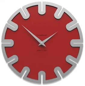 Designové hodiny 10-017 CalleaDesign Roland 35cm (více barevných variant) Barva vínová červená-65 - RAL3003