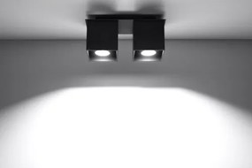 Stropní svítidlo SOLLUX Quad 2 GU10 2x40W bez zdroje SL.0063 černá