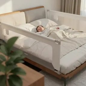 Tulano Cover 48 Bezpečnostní zábradlí na postel 180 cm bílo-šedá