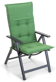 Coburg, polstr, čalounění na židli, vysoké opěradlo, zahradní židle, polyester, 53 x 117 x 9 cm, 2 x podložka